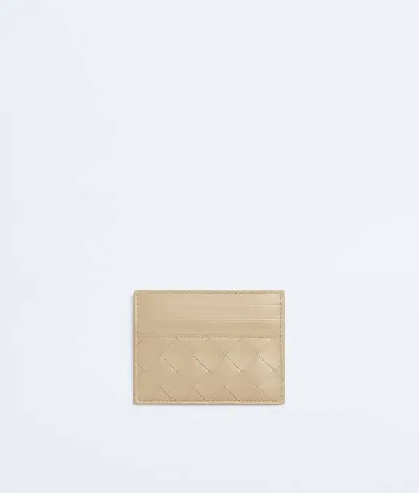 Bottega Veneta Intrecciato Credit Card Case - Ecru
