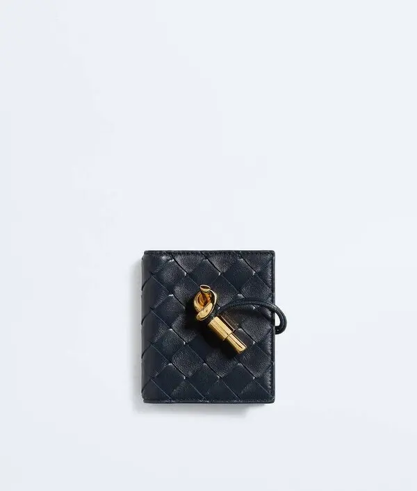 Bottega Veneta Andiamo Flap Card Case - Midnight
