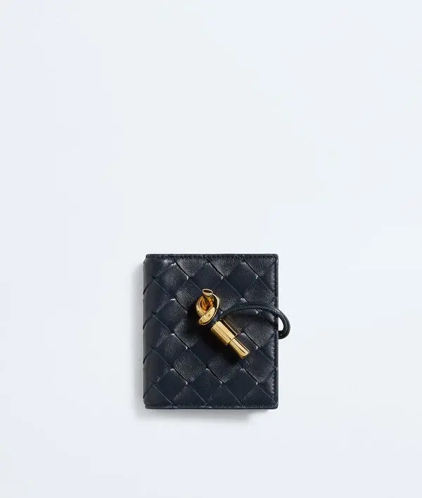 Bottega Veneta Andiamo Flap Card Case - Midnight
