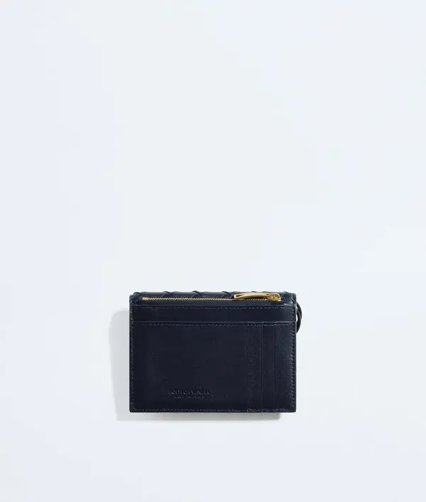 Bottega Veneta Andiamo Zipped Card Case - Midnight