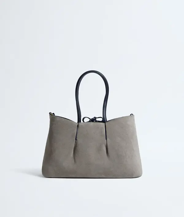 Bottega Veneta Intrecciato Silky Calfskin Reversible Tote Bag - Midnight/basalt