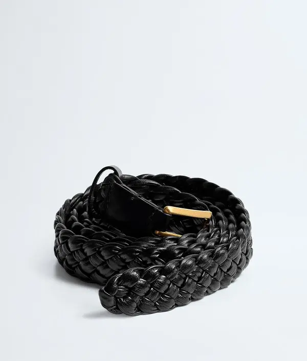 Bottega Veneta Solo Belt - Black