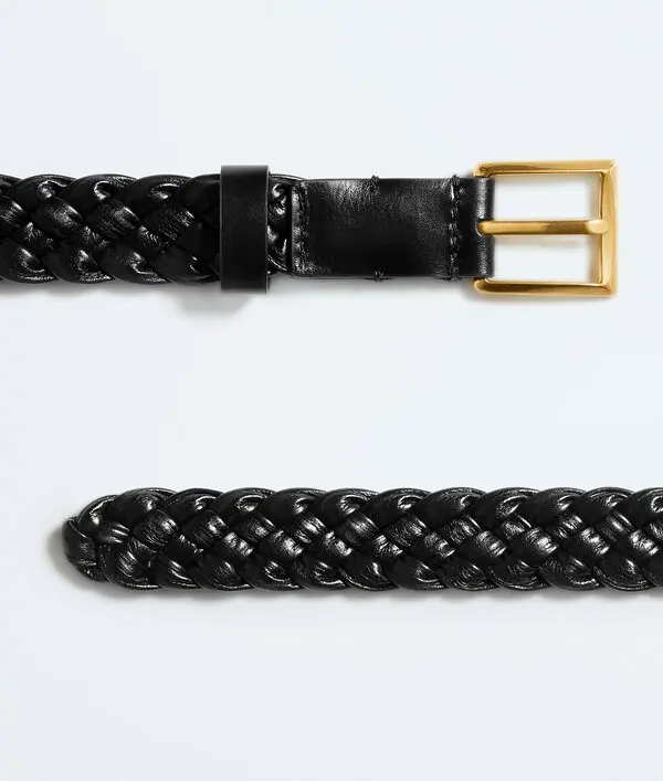 Bottega Veneta Solo Belt - Black