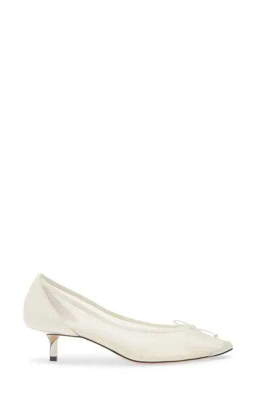 Jacquemus Les Escarpins Tourni Pointed Toe Pump - White