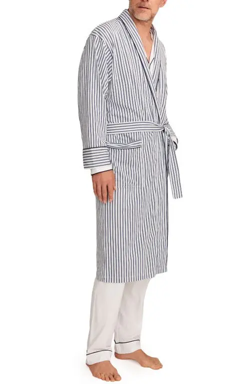 PETITE PLUME French Ticking Pima Robe