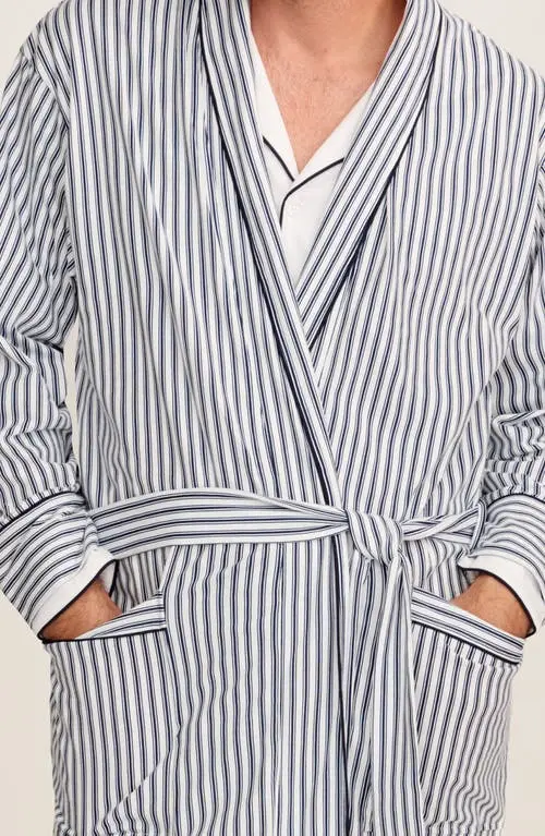 PETITE PLUME French Ticking Pima Robe
