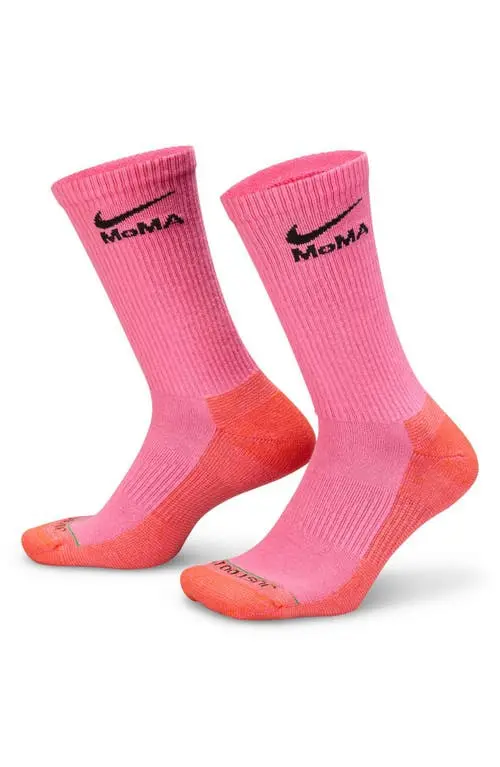 Nike Dri-fit Cushioned Cotton-blend Crew Socks