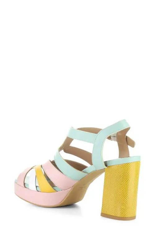 Fly London Etir Platform Sandals - Yellow Multi