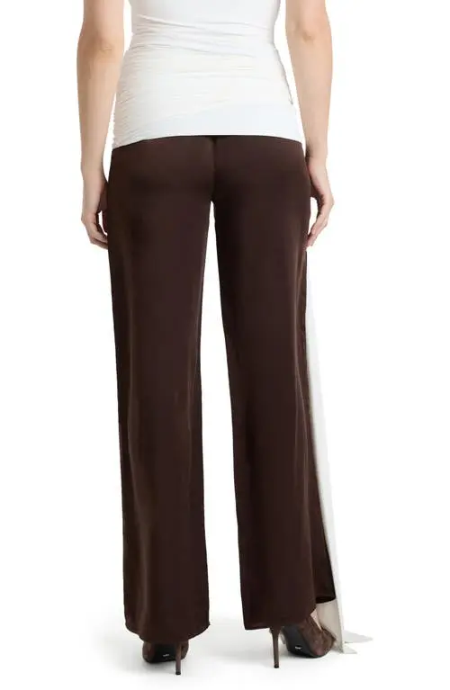 Bardot Devin Satin Ankle Wide Leg Pants
