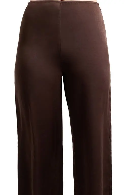 Bardot Devin Satin Ankle Wide Leg Pants