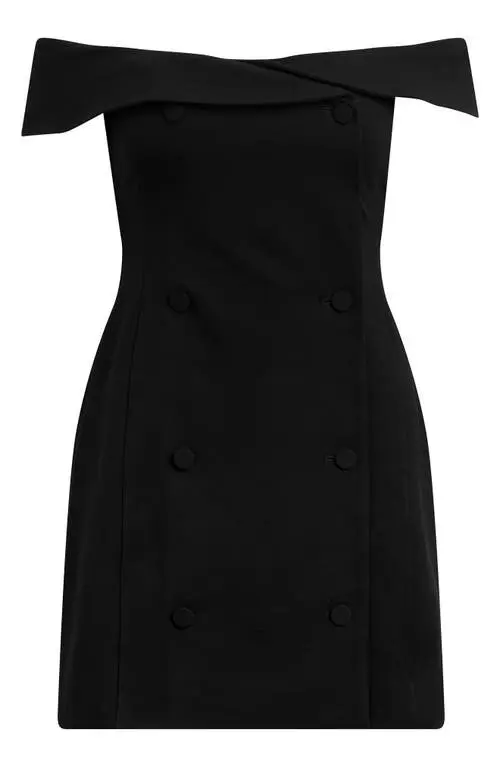 FAVORITE DAUGHTER The Payback Off-the-shoulder Mini Dress
