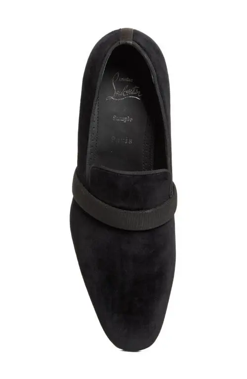 CHRISTIAN LOUBOUTIN Dandy Deco Velour Venetian Loafer