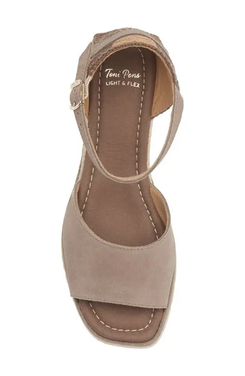 TONI PONS Brisa Espadrille Wedge Sandal - Taupe