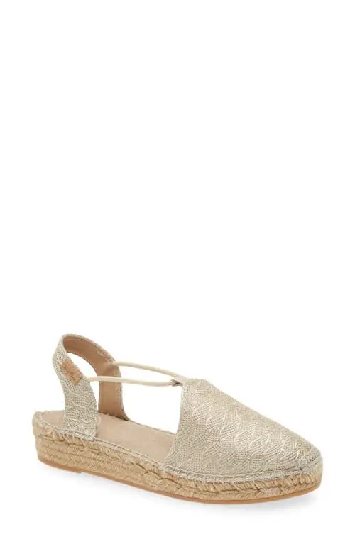 TONI PONS Nerea Espadrille Flat - Platinum