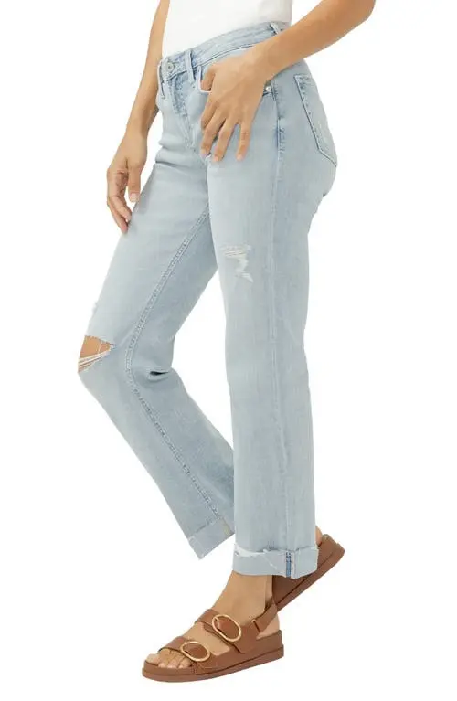 SILVER JEANS CO. Chelsea Cuffed Boyfriend Jeans