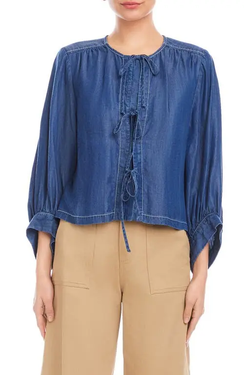 Fifteen Twenty Cassie Lantern Sleeve Top