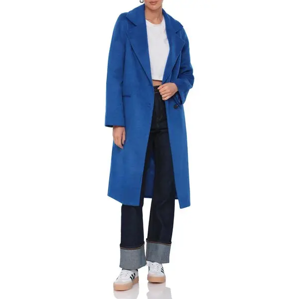 Avec Les Filles Single-breasted Notched Collar Coat