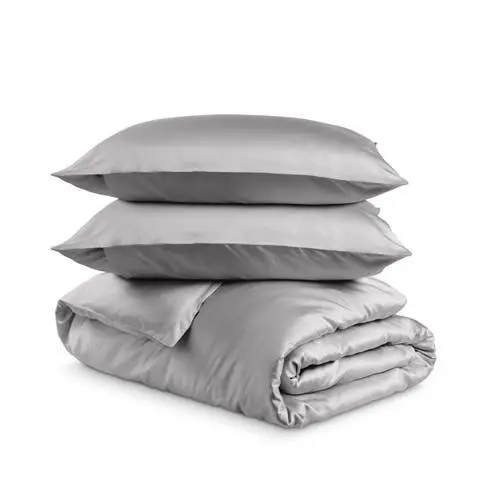 BARE HOME Cooling Rayon Duvet Cover Set - Light Grey