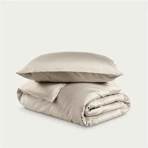 BARE HOME Cooling Rayon Duvet Cover Set - Sand