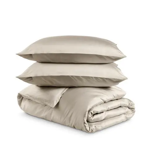 BARE HOME Cooling Rayon Duvet Cover Set - Sand