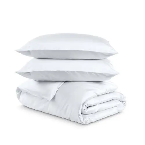 BARE HOME Cooling Rayon Duvet Cover Set - White