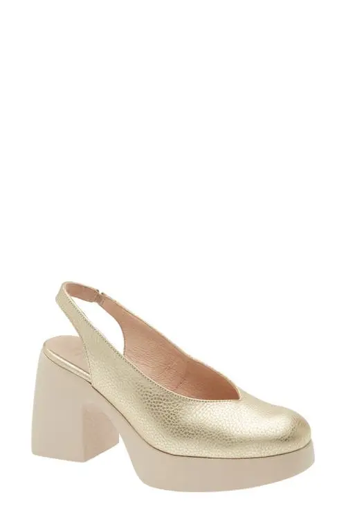 WONDERS Platform Slingback Pump