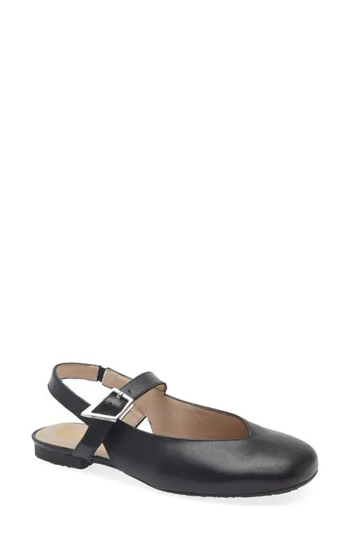 WONDERS Round Toe Slingback Flat