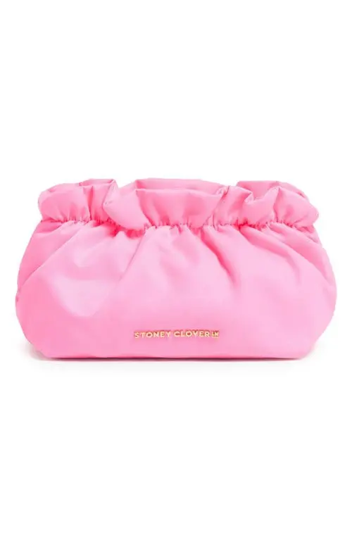 Stoney Clover Lane Bow Nylon Pouch - Bubblegum