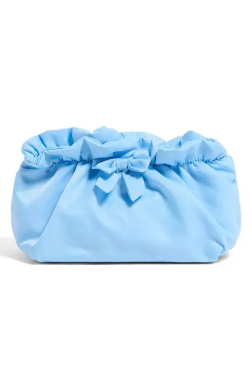 Stoney Clover Lane Bow Nylon Pouch - Periwinkle