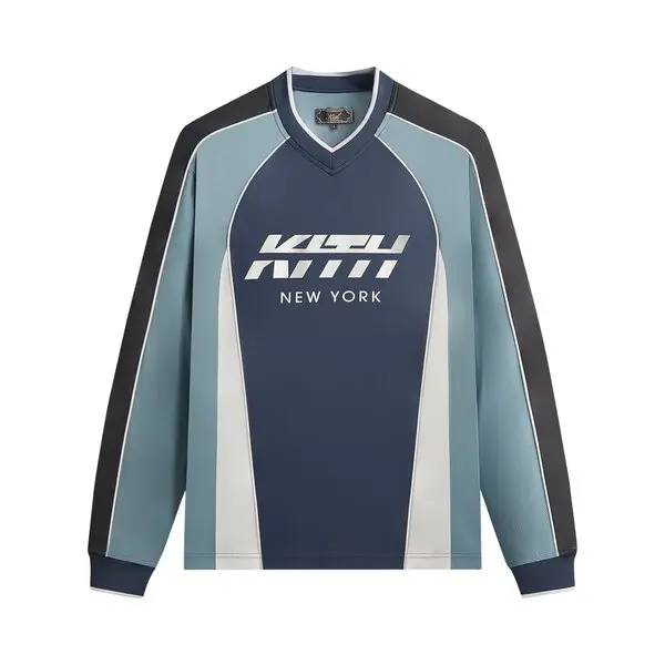 Kith Malik Long Sleeve Mesh Jersey - Blue