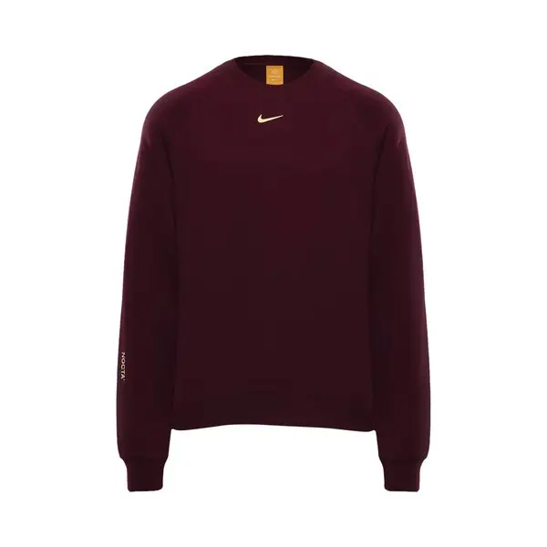 Nike X Nocta Fleece Cs Crew 'dark Beetroot