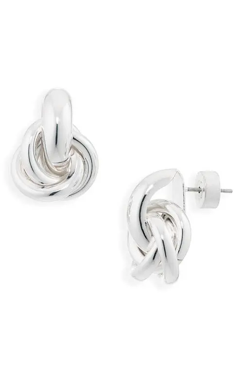 Nordstrom Knotted Stud Earrings - Silver