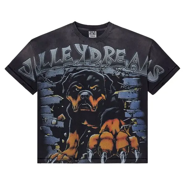 VALE FOREVER Rottweiler Big Tee - Black