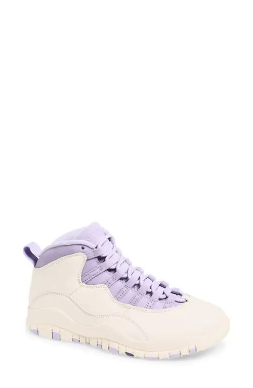JORDAN Air Retro Basketball Sneaker - Chalk/hydrangeas/wild Grape