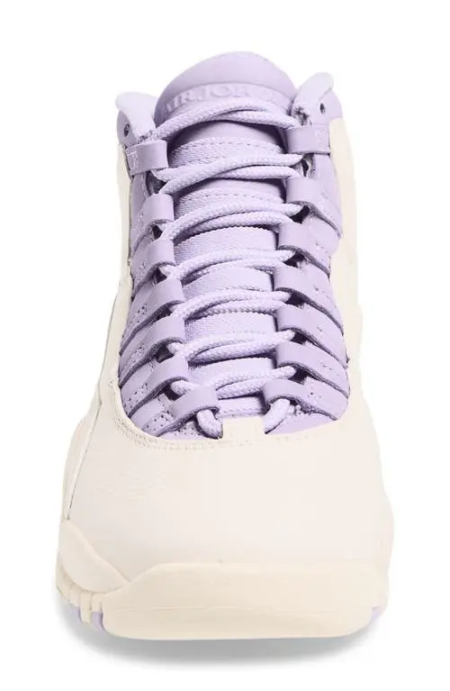 JORDAN Air Retro Basketball Sneakers - Chalk/hydrangeas/wild Grape