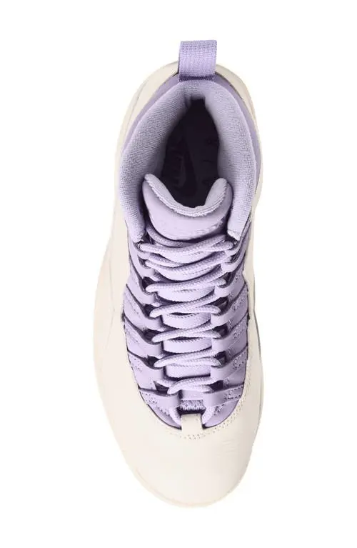 JORDAN Air Retro Basketball Sneakers - Chalk/hydrangeas/wild Grape