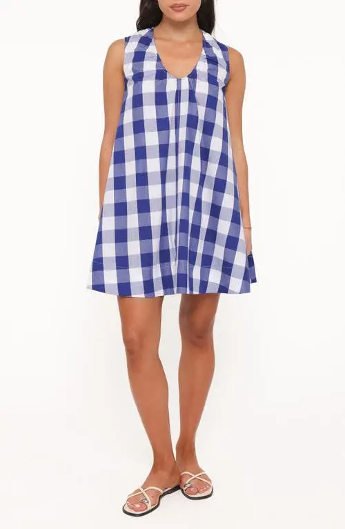 PETAL & PUP Jorah Mini Dress - Blue Plaid
