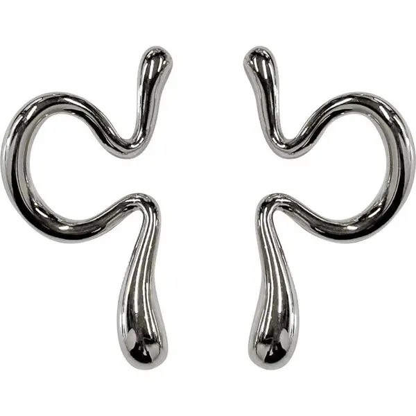 OUTOFOFFICE Mini Luxe Ear Cuff - Silver
