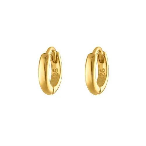OUTOFOFFICE Six Mm Huggie Hoop Earring - Gold