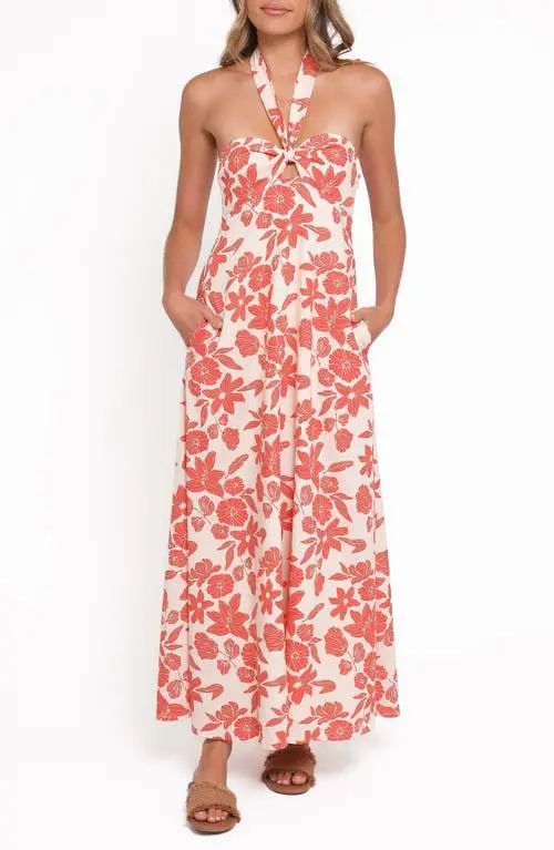 PETAL & PUP Cottrell Maxi Sundress - Red Floral
