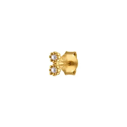 OUTOFOFFICE Pearl Pavé Trio Stud Earring Set
