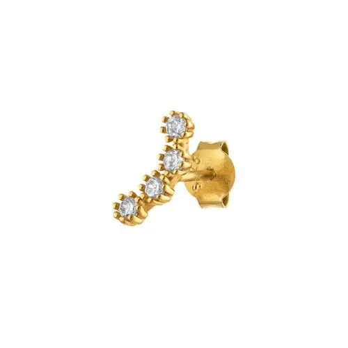 OUTOFOFFICE Pearl Pavé Trio Stud Earring Set