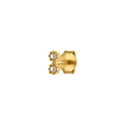 OUTOFOFFICE Pearl Pavé Trio Stud Earring Set