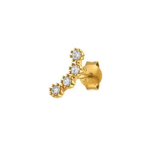 OUTOFOFFICE Pearl Pavé Trio Stud Earring Set