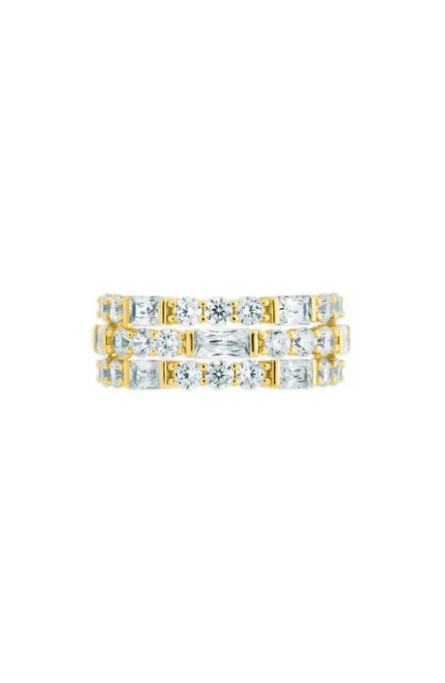 Sterling Forever Eternity Band Ring - Gold