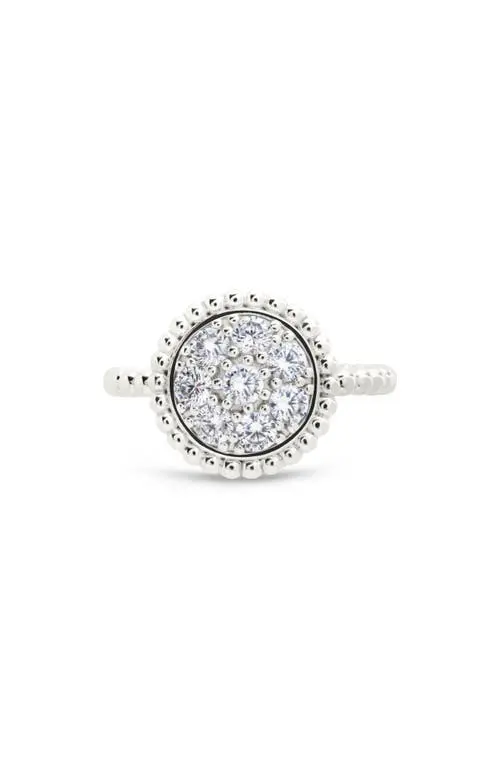 Sterling Forever Casey Cubic Zirconia Circle Ring