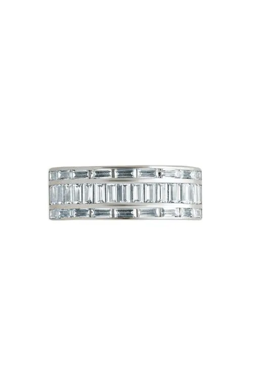 Sterling Forever Kate Cubic Zirconia Baguette Ring - Silver