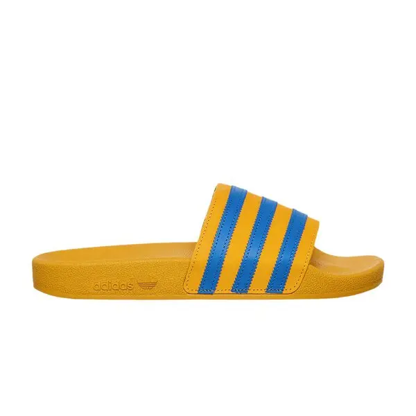 Adidas Adilette Slide 'bold Gold Blue Bird - Yellow