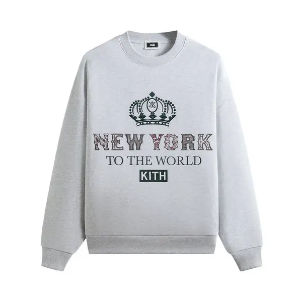 Kith Nelson Crewneck 'light Heather - Grey