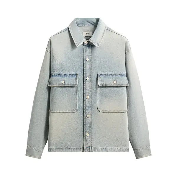 Kith Henson Denim Shirt 'light Indigo - Blue